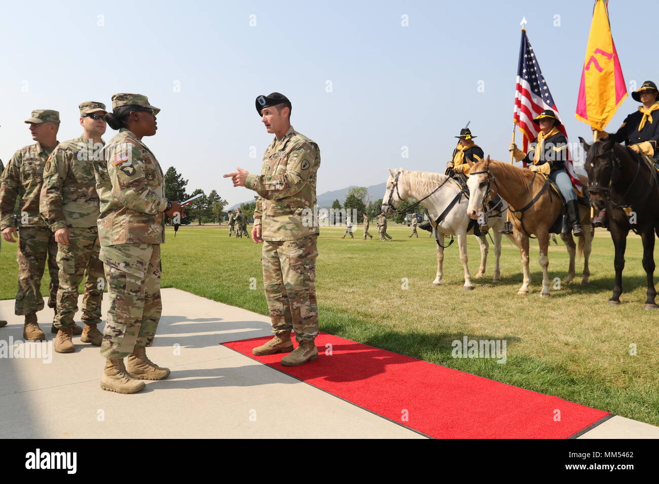 71st Ordnance Group (EOD) Soldiers stand in a receiving line to give ...