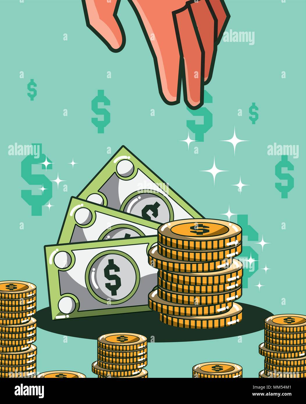 Money and investment cartoons Stock Vector Image & Art - Alamy