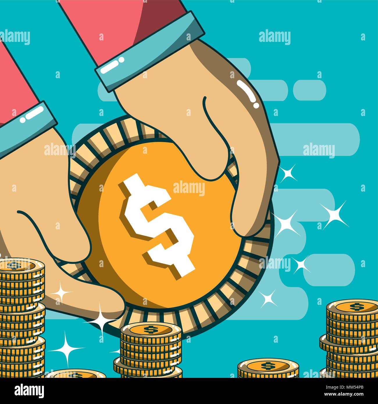 Money and investment cartoons Stock Vector Image & Art - Alamy