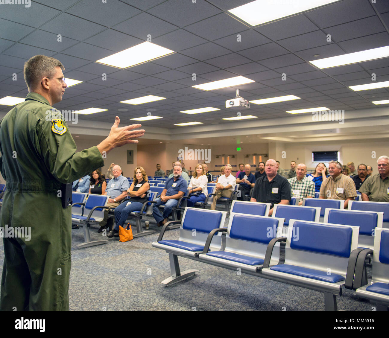 U.S. Air Force Col. Adrian White, 349th Air Mobility Wing vice ...