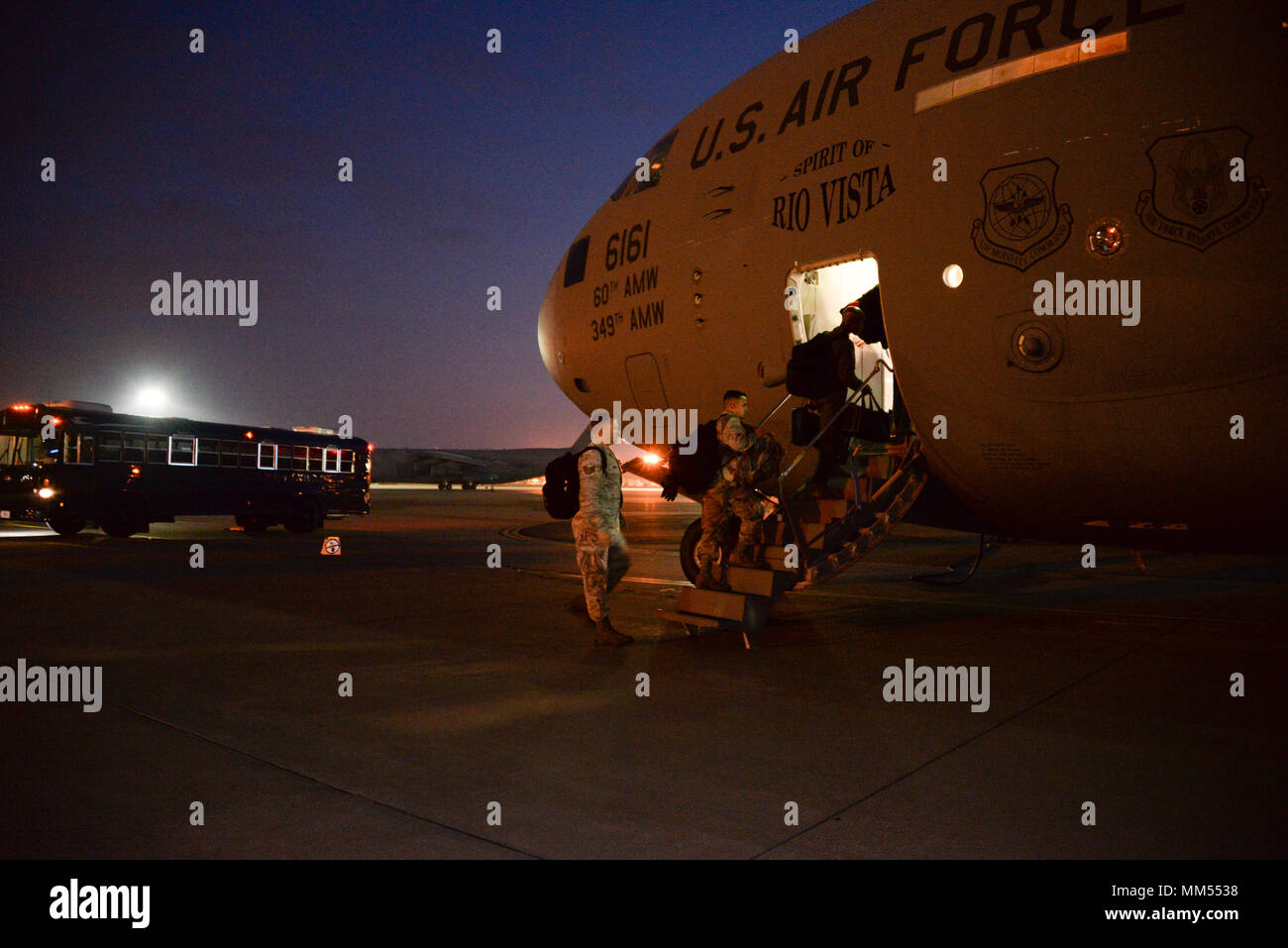 Members of the 60th Aerial Port Squadron at Travis Air Force Base ...