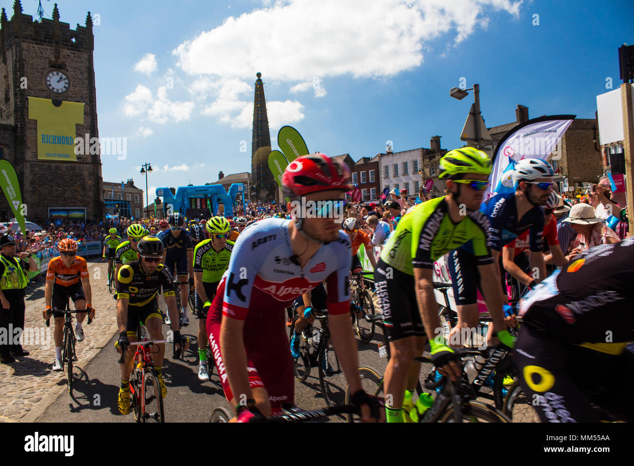 Tour De Yorkshire Cycle Race, Stage 3 north yorkshire, Richmond to ...