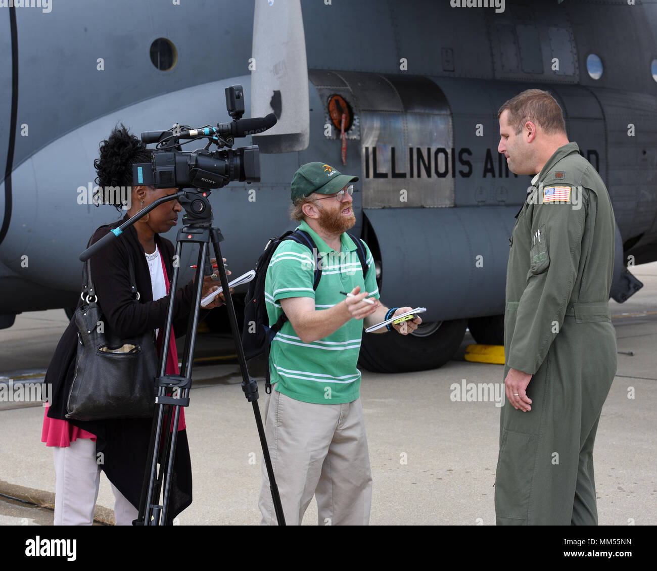 U.S. Air Force Maj.Matthew Cain, a C-130 Hercules pilot with the 182nd ...