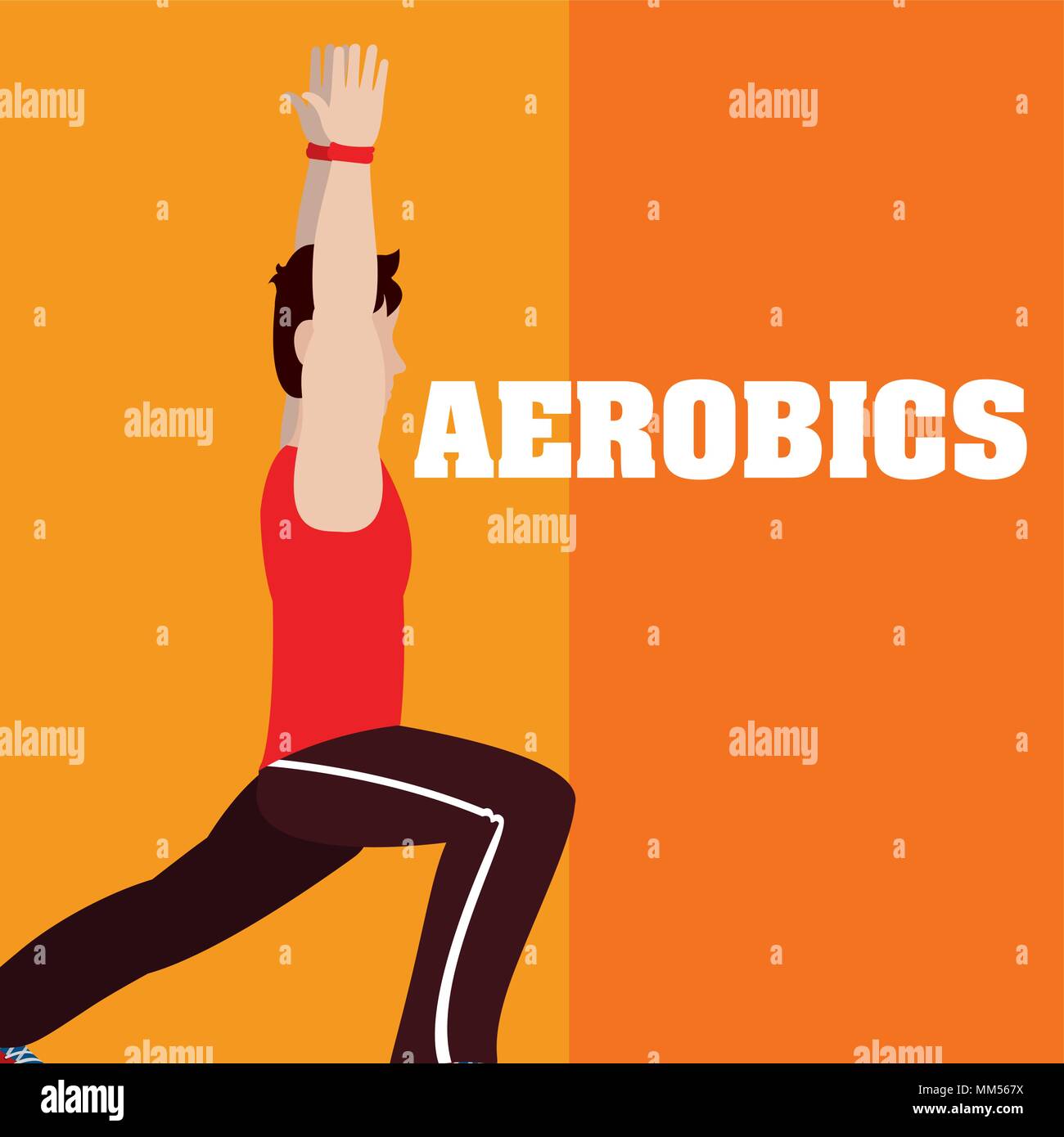 Fitness team doing exercise Stock Vector Images - Alamy
