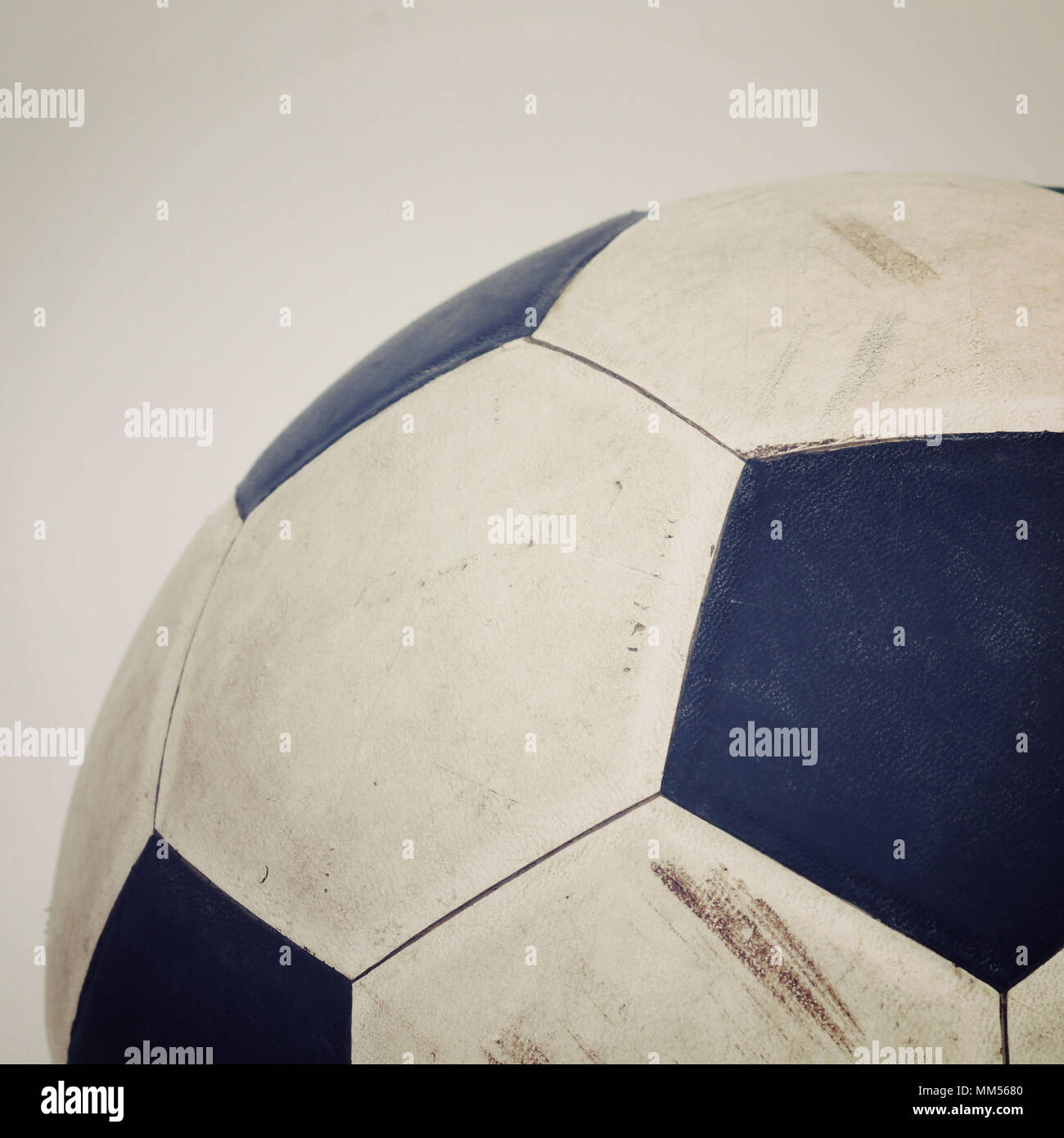 Old soccerball isolated hi-res stock photography and images - Alamy