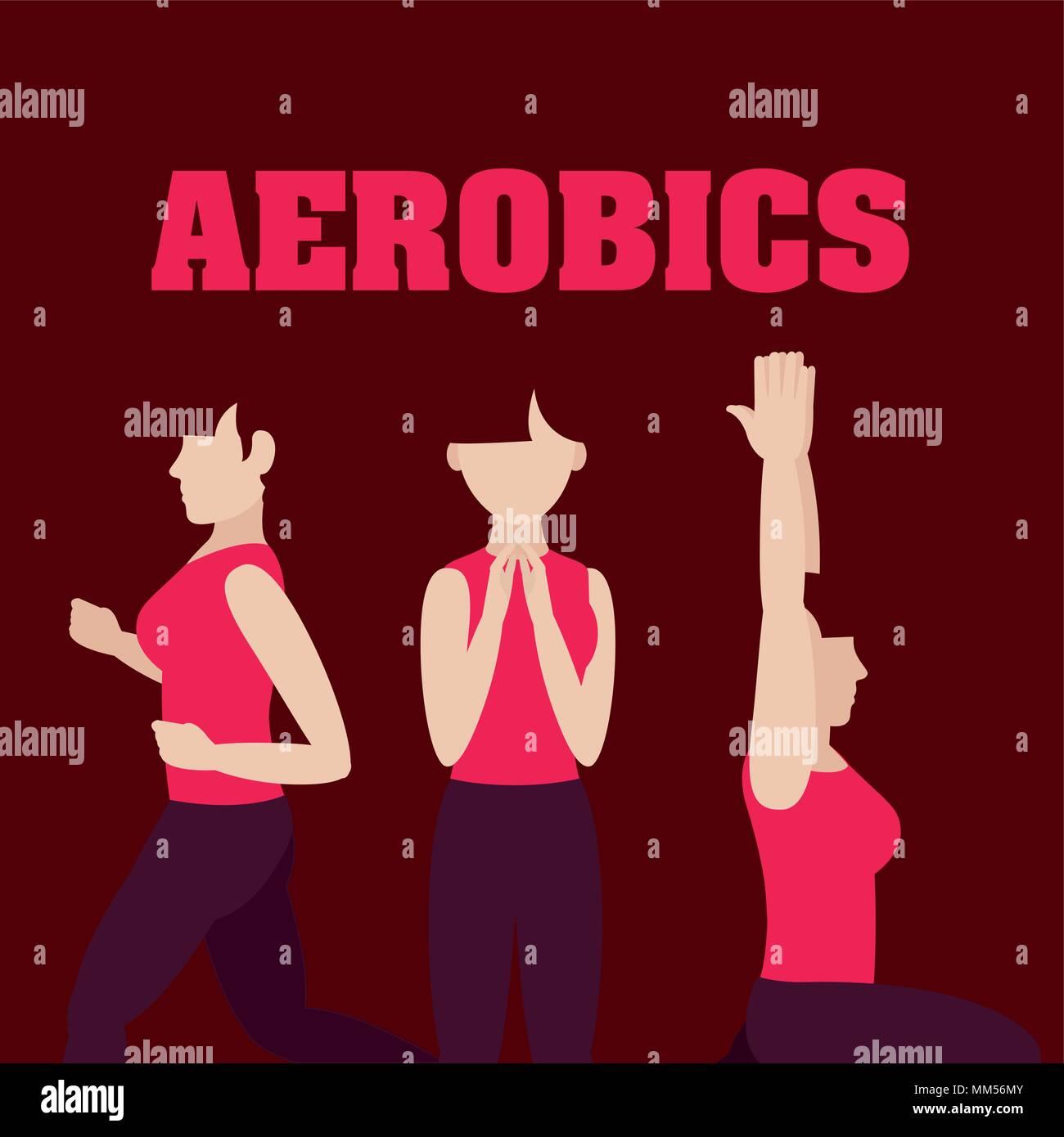 Fitness gym sportive woman Stock Vector Images - Alamy