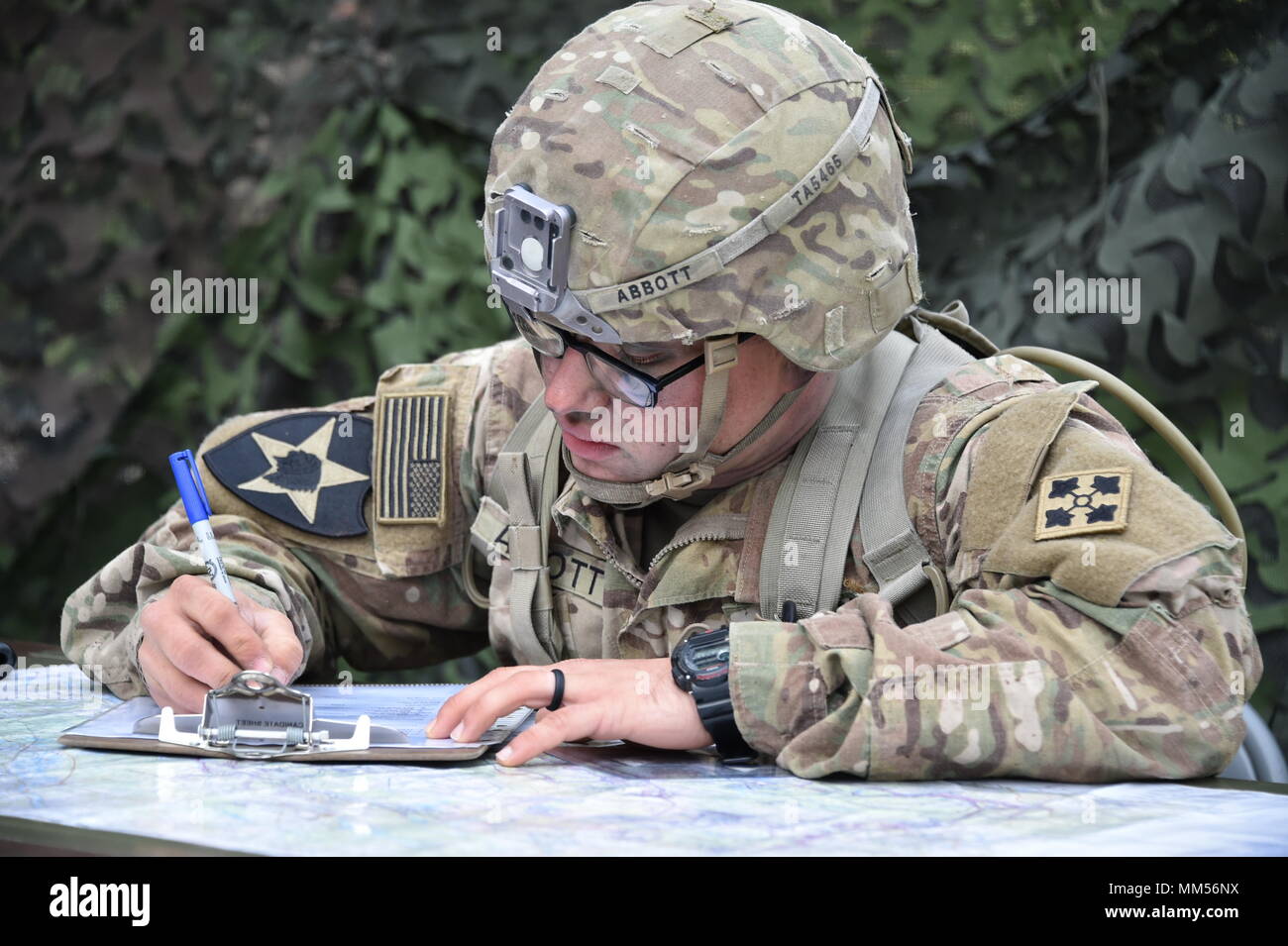 U.S. Army Sgt. Timothy Abbott with Company C, 1st Battalion, 68th Armor ...