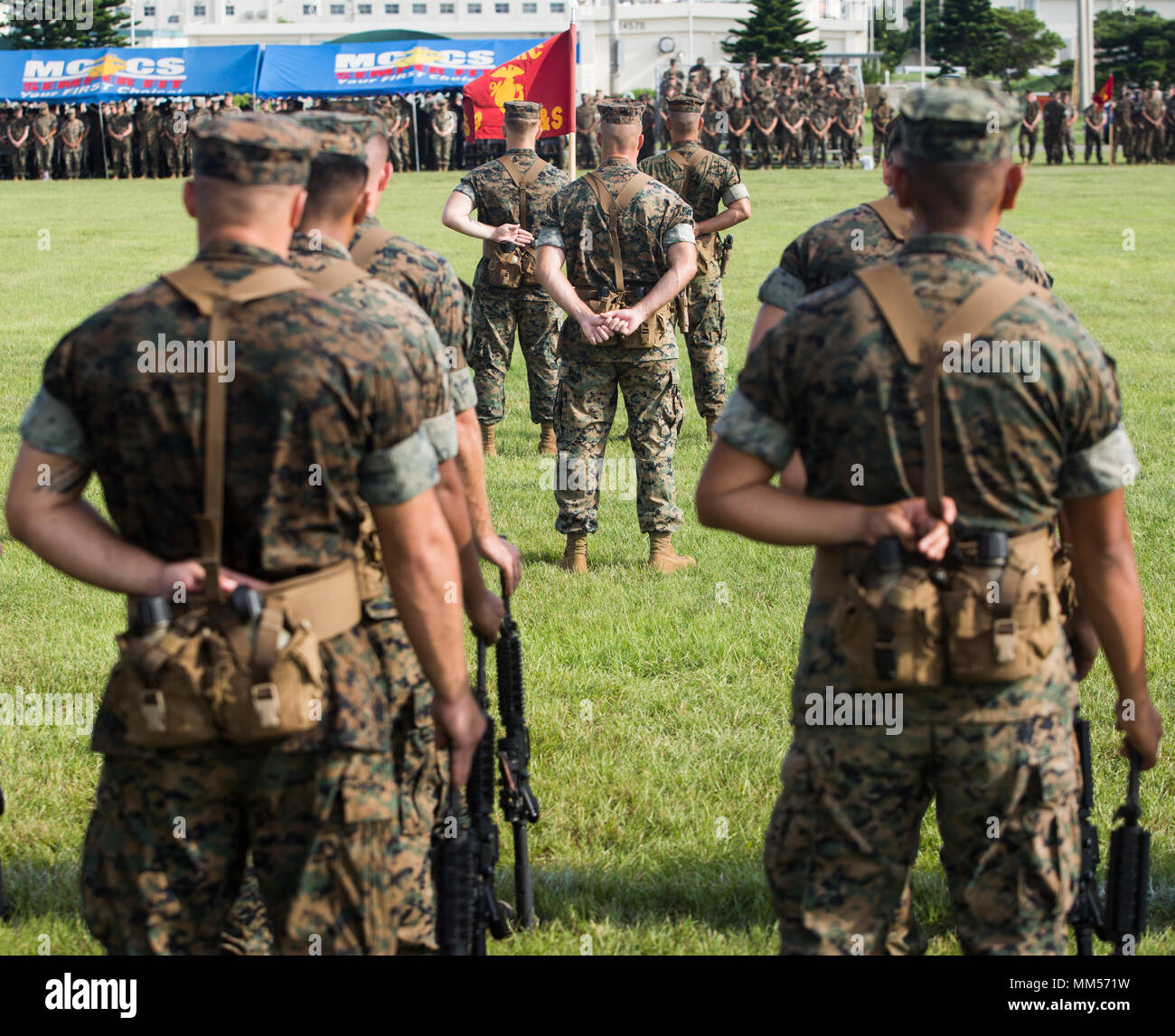 U.S. Marines attend 3d Marine Division’s 75th Anniversary ceremony Sept ...