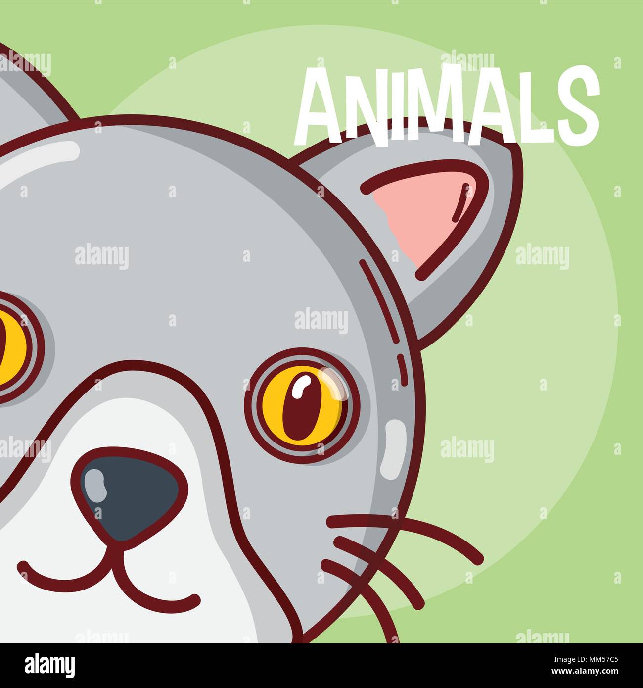 Cat animal cartoon Stock Vector Image & Art - Alamy
