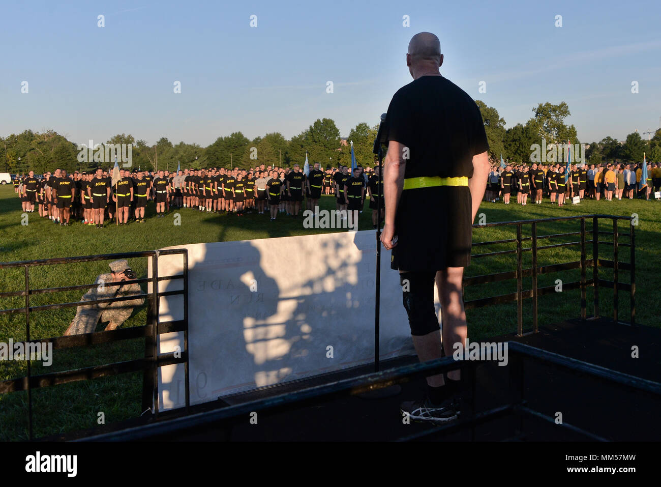 Installation Commander Col. Tom S. Rickard gives his closing remarks ...