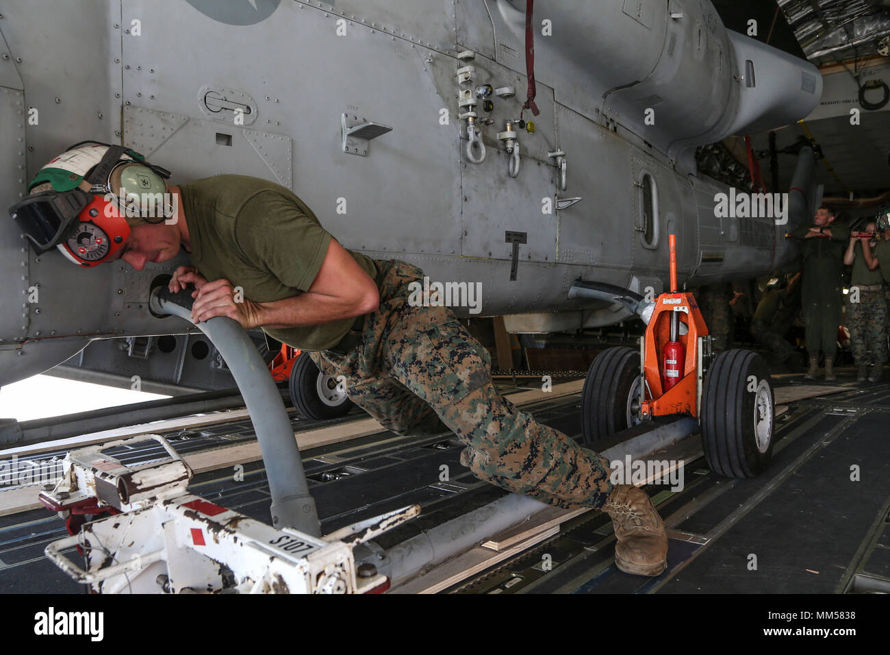 U.S. Marine Sgt. David W. Piggott, airframes mechanic, with Marine ...