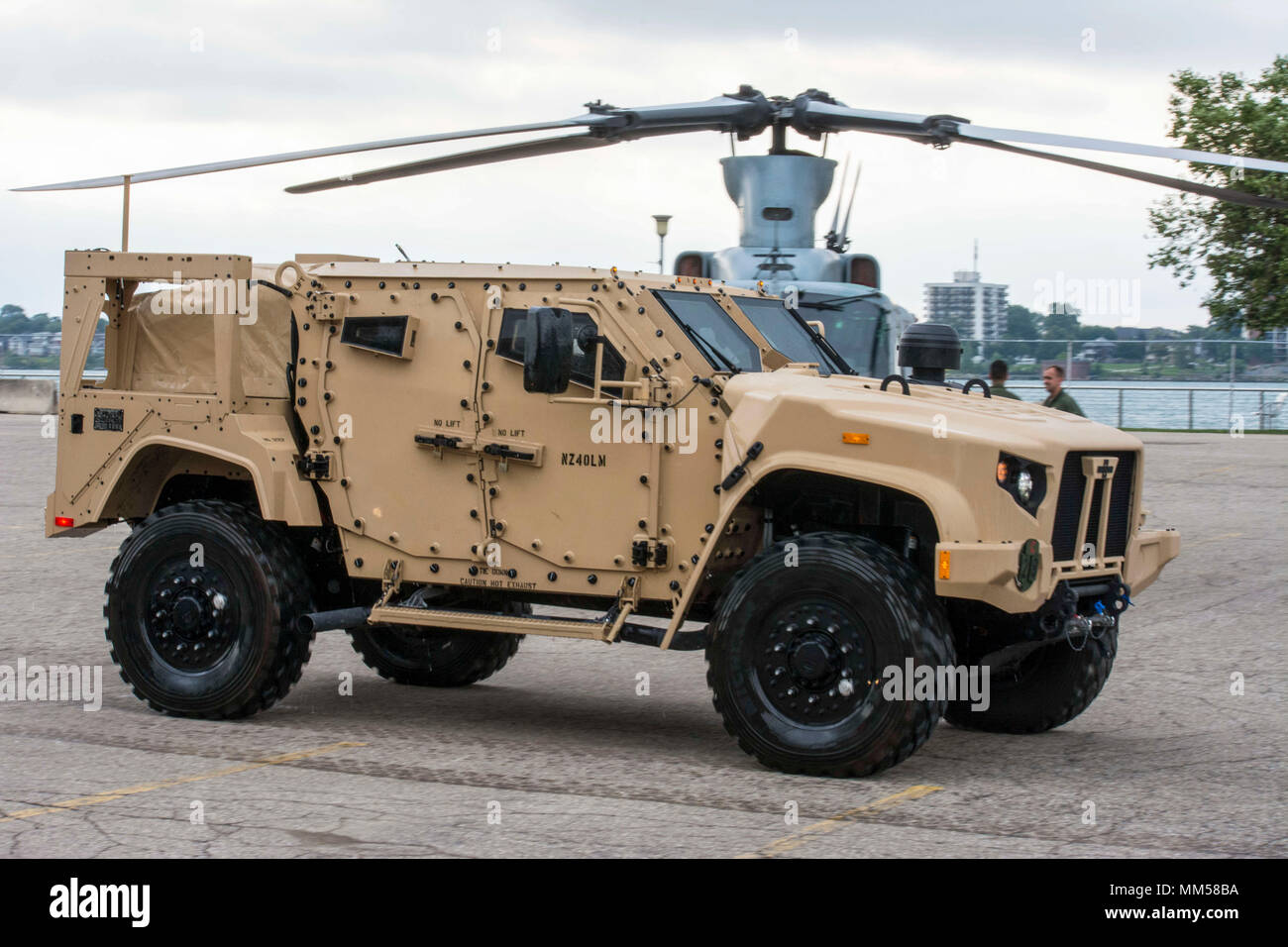 A Joint Light Tactical Vehicle (JLTV) drives toward it's static display ...