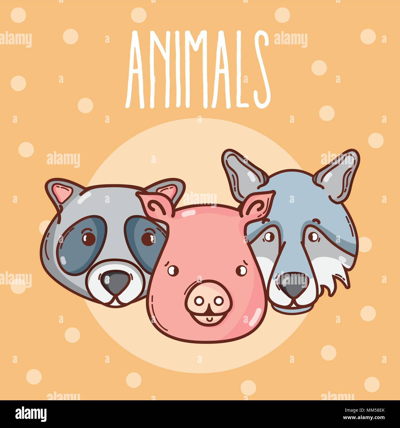 Wild animals cartoons Stock Vector Image & Art - Alamy