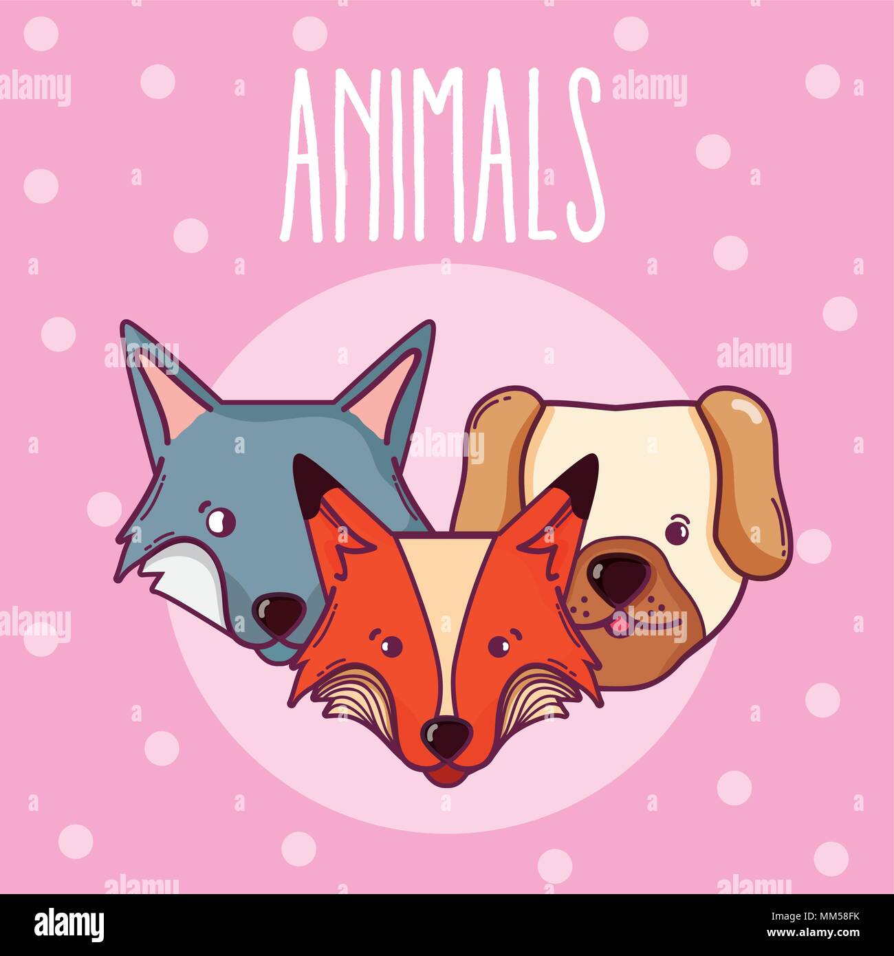 Wild animals cartoons Stock Vector Image & Art - Alamy