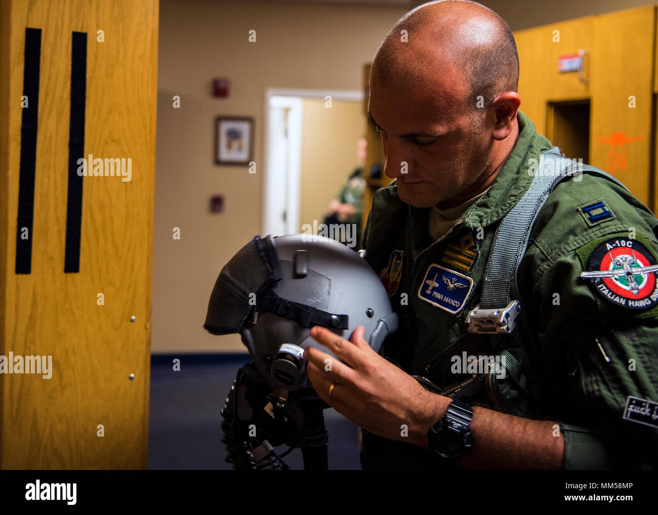 Captain Manzo Pinna, 75th Fighter Squadron A-10C Thunderbolt II pilot ...