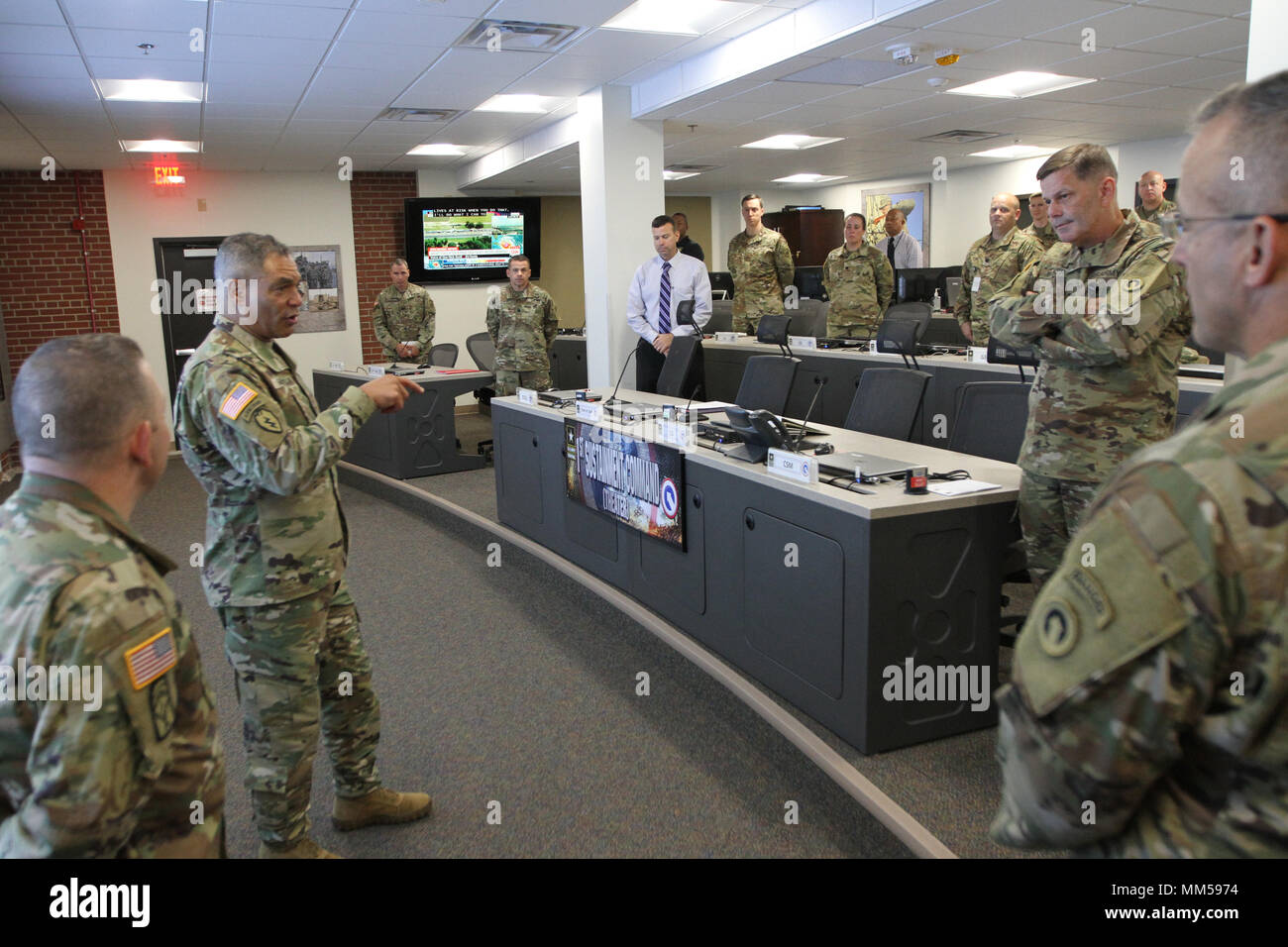 LTG Michael Garrett, the U.S. Army Central Command Commander, commends ...