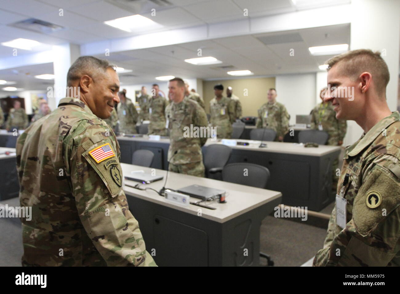 LTG Michael Garrett, the U.S. Army Central Command Commander, commends ...