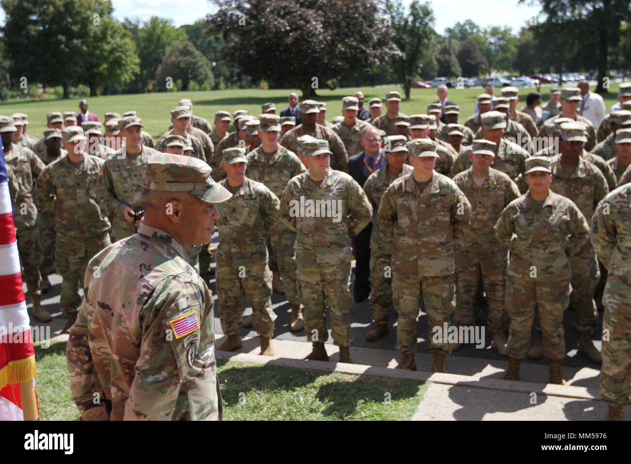LTG Michael Garrett, the U.S. Army Central Command Commander, commends ...