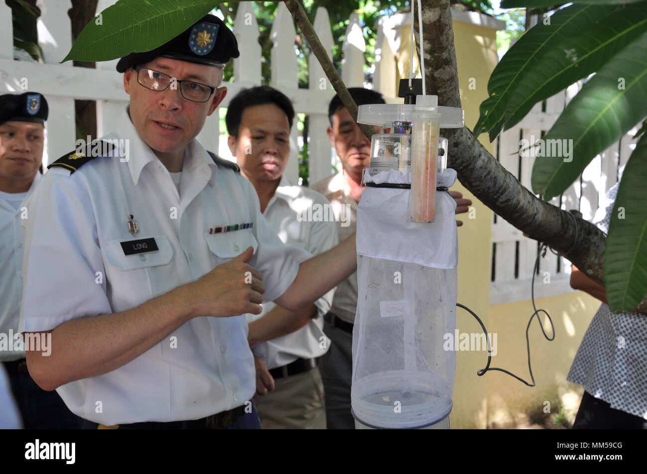 U.S. Army Maj. Lewis Long, an entomologist with the U.S. Army Public ...