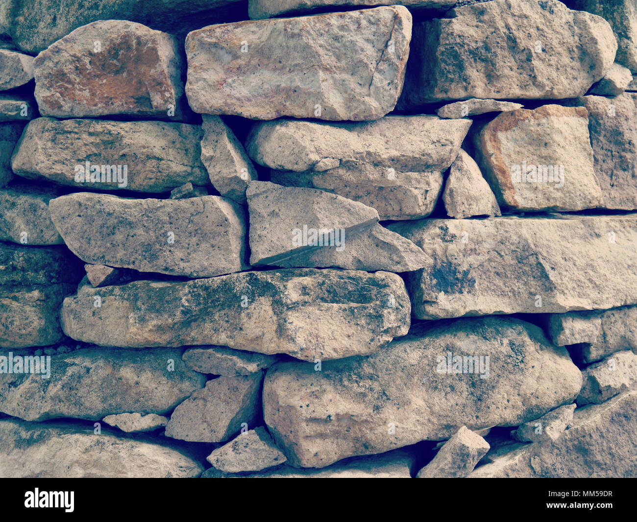 stone wall old retro vintage style Stock Photo - Alamy