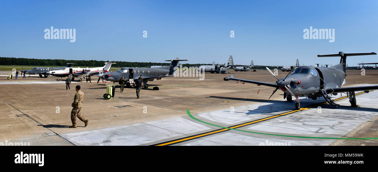 Members from Hurlburt Field, Fla., do final checks on their U-28A ...