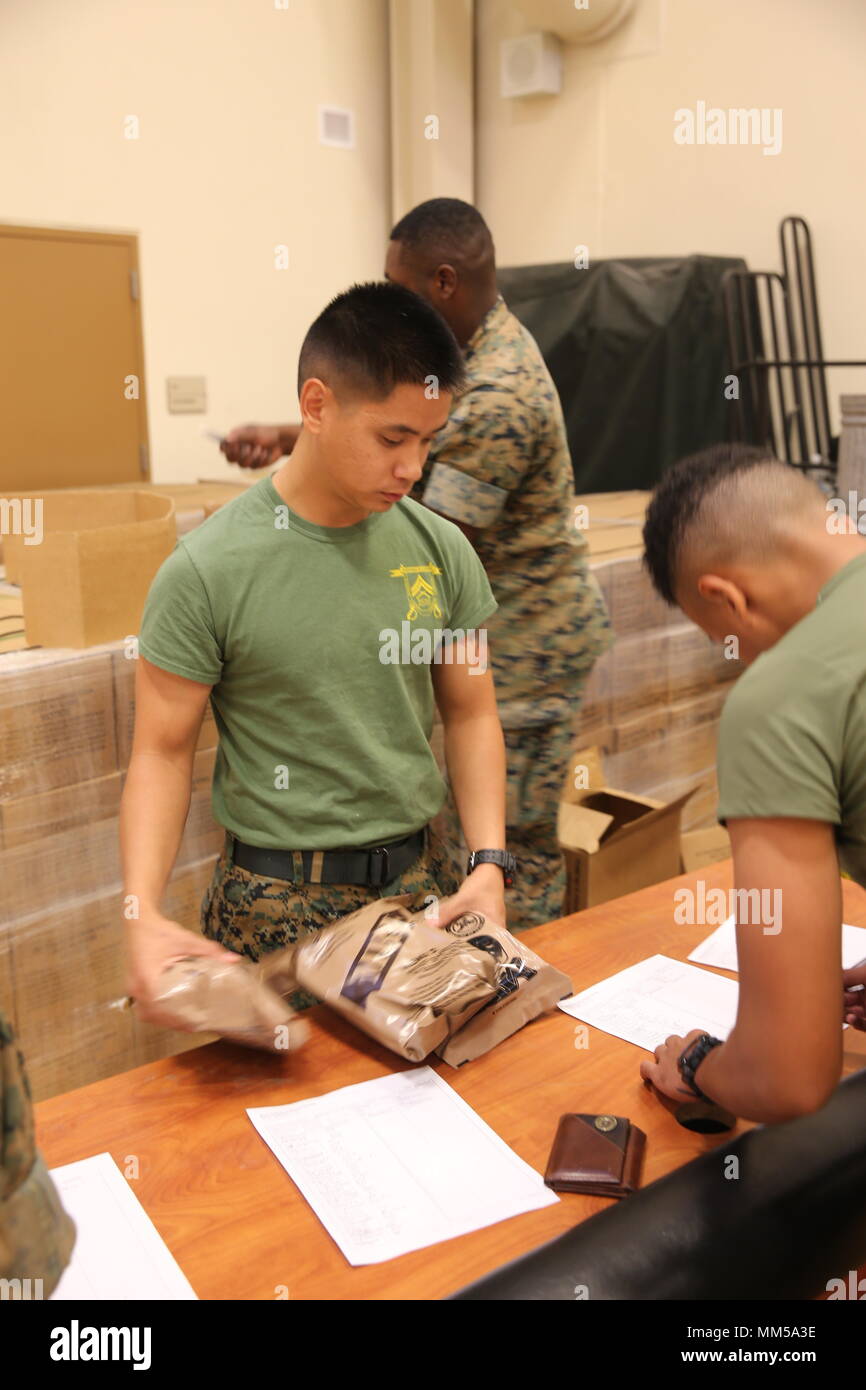 U.S. Marines with Marine Corps Air Station (MCAS) receives Meals Ready ...