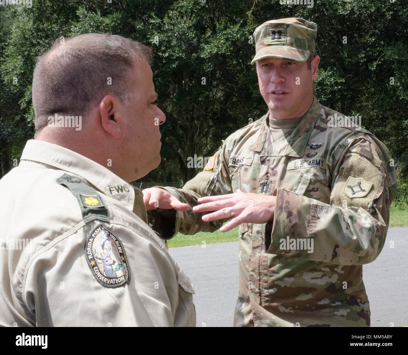 Army Capt. Brian Thomas, commander, Florida Chemical Biological ...