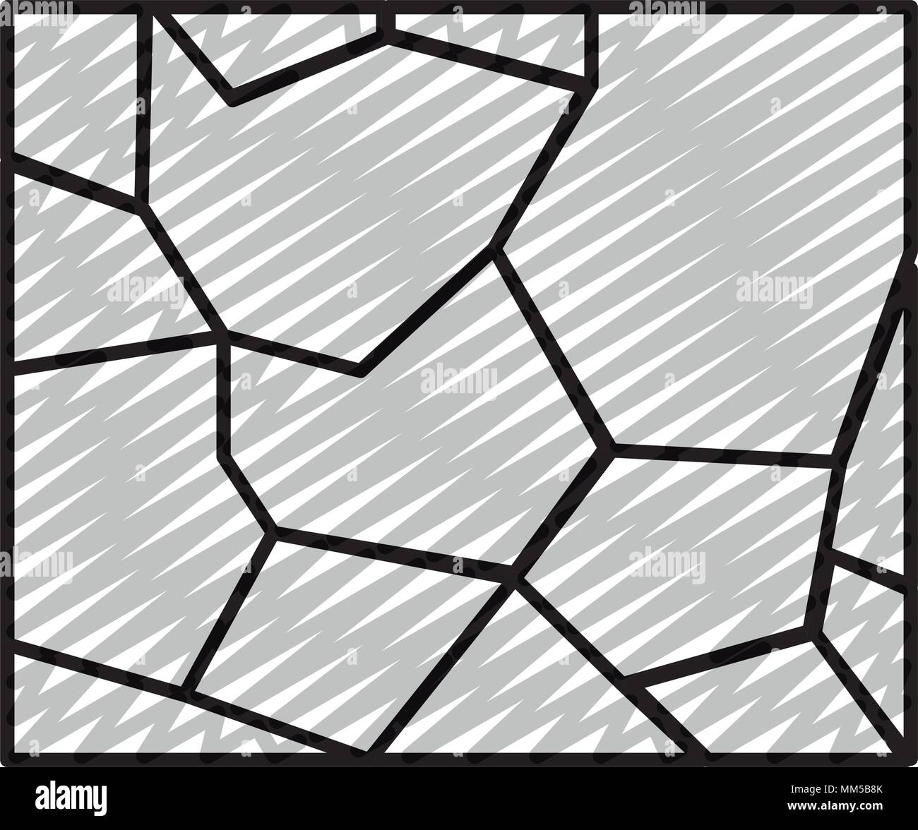 doodle stone texture wall architecture structure Stock Vector Image ...