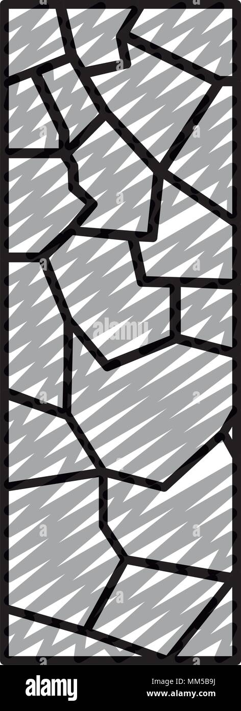 doodle wall texture stone block architecture Stock Vector Image & Art ...