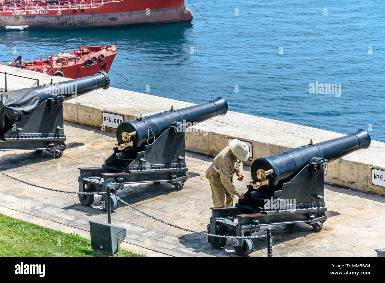 Maltese soldier prepares fire hi-res stock photography and images - Alamy