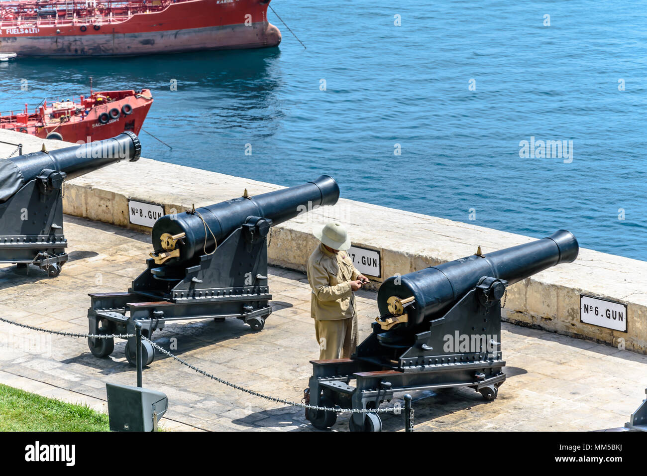 Maltese soldier prepares fire hi-res stock photography and images - Alamy