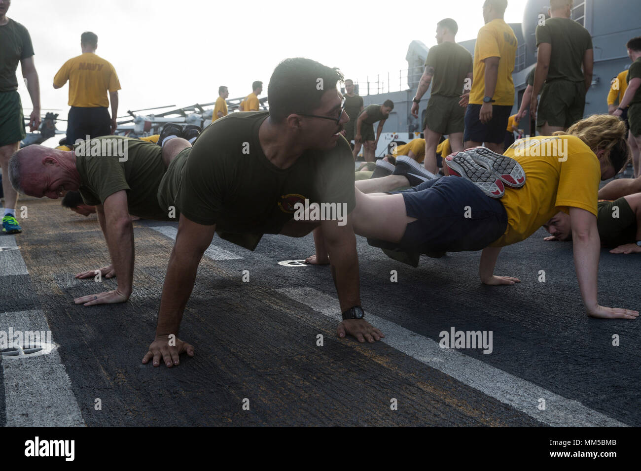 Sgt. Maj. Jim Lanham, sergeant major of the 31st Marine Expeditionary ...