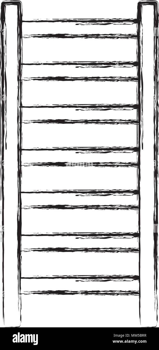 grunge vertical ladder step object construction Stock Vector Image ...