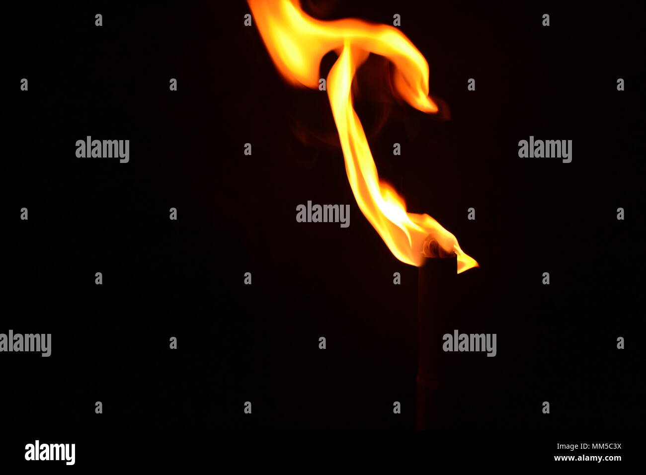 Bamboo Torch light Stock Photo - Alamy