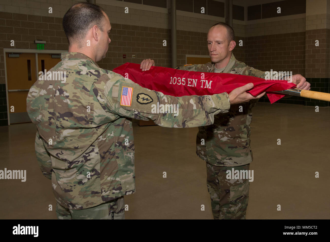 Lt. Col. Joshua E. Doscinski, the 133rd Engineer battalion commander ...
