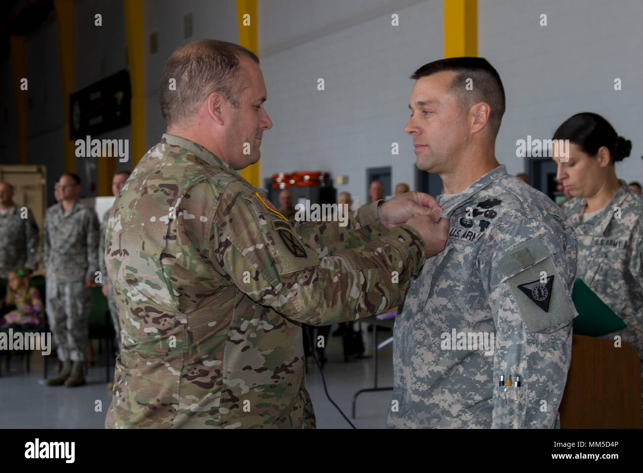 U.S. Army Col. Keith Cote, commander, Garrison Support Command, Vermont ...