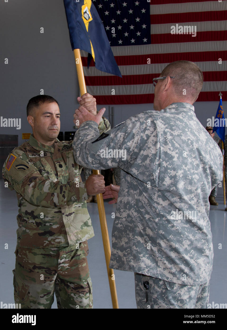 U.S. Army Lt. Col. Christopher Ruggerio, incoming commander, 86th Troop ...