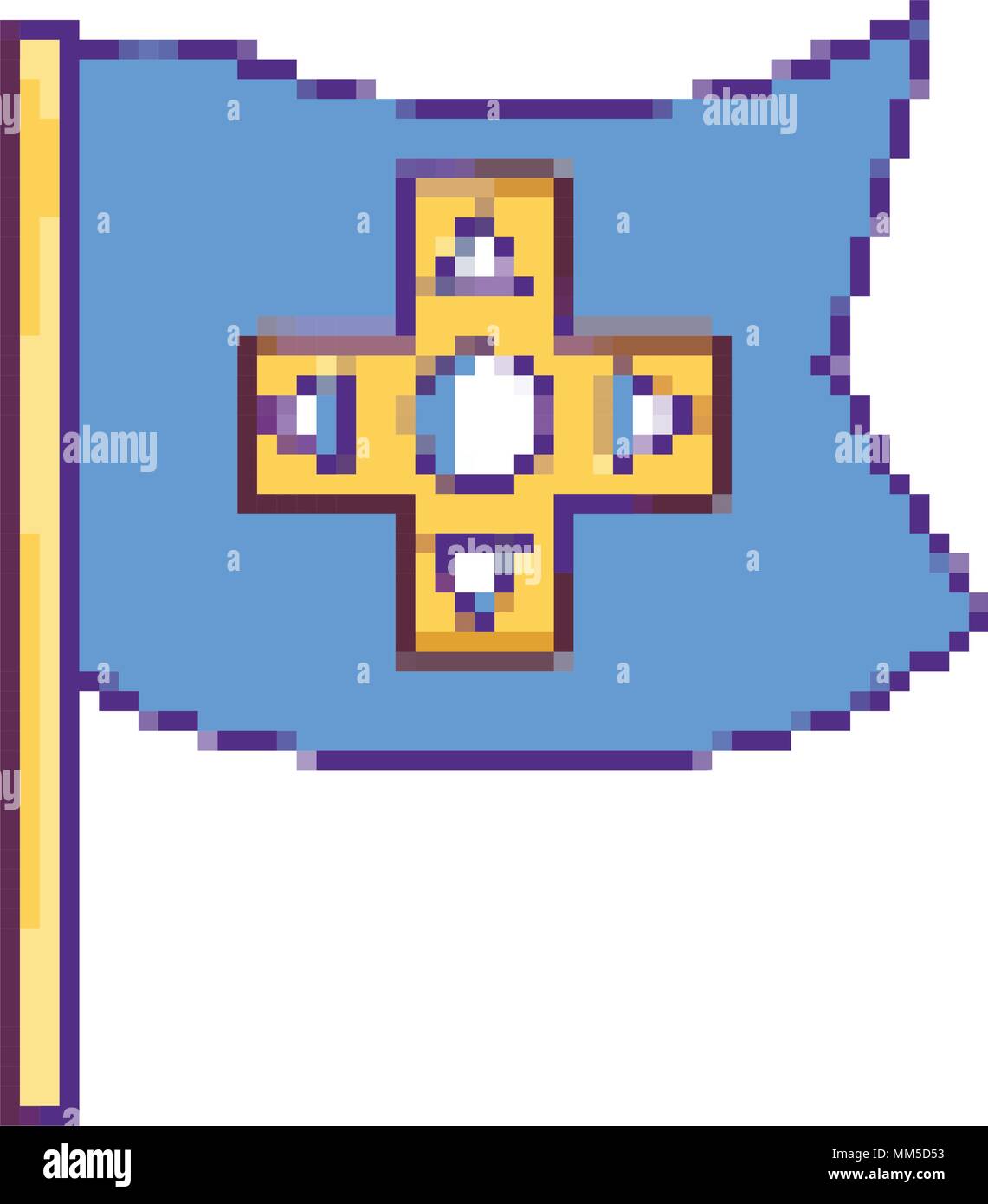 videogame flag with console buttons simulator Stock Vector Image & Art ...