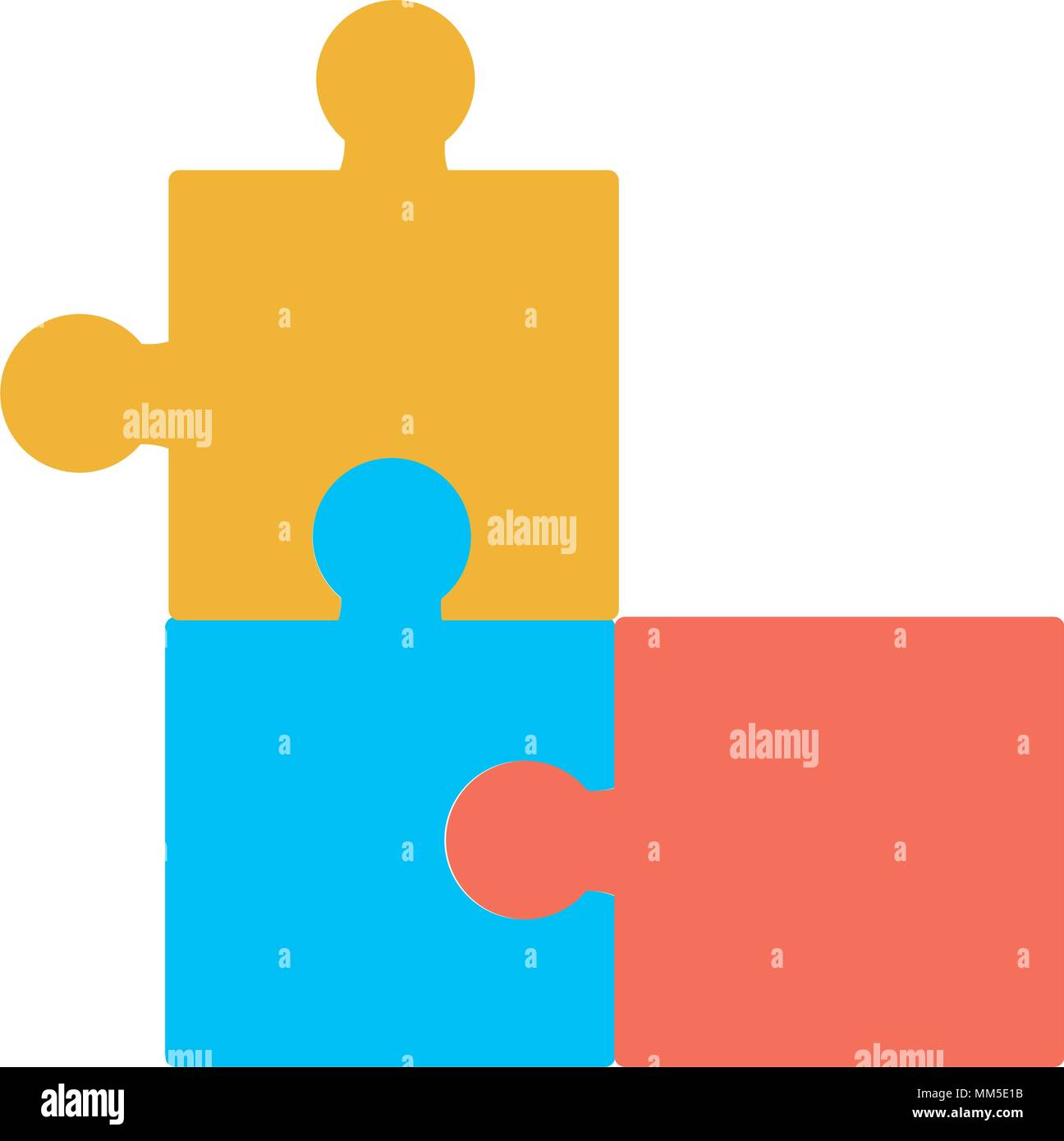 puzzle pieces together business game Stock Vector Image & Art - Alamy