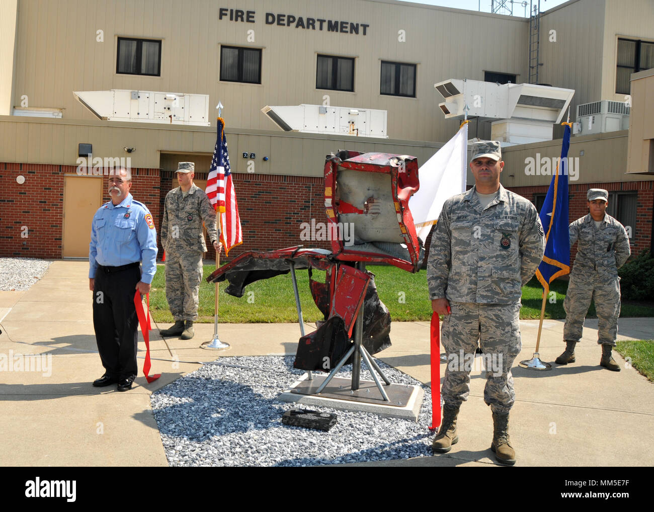 The 104th Fighter Wing dedicated a 9/11 memorial they fabricated from ...
