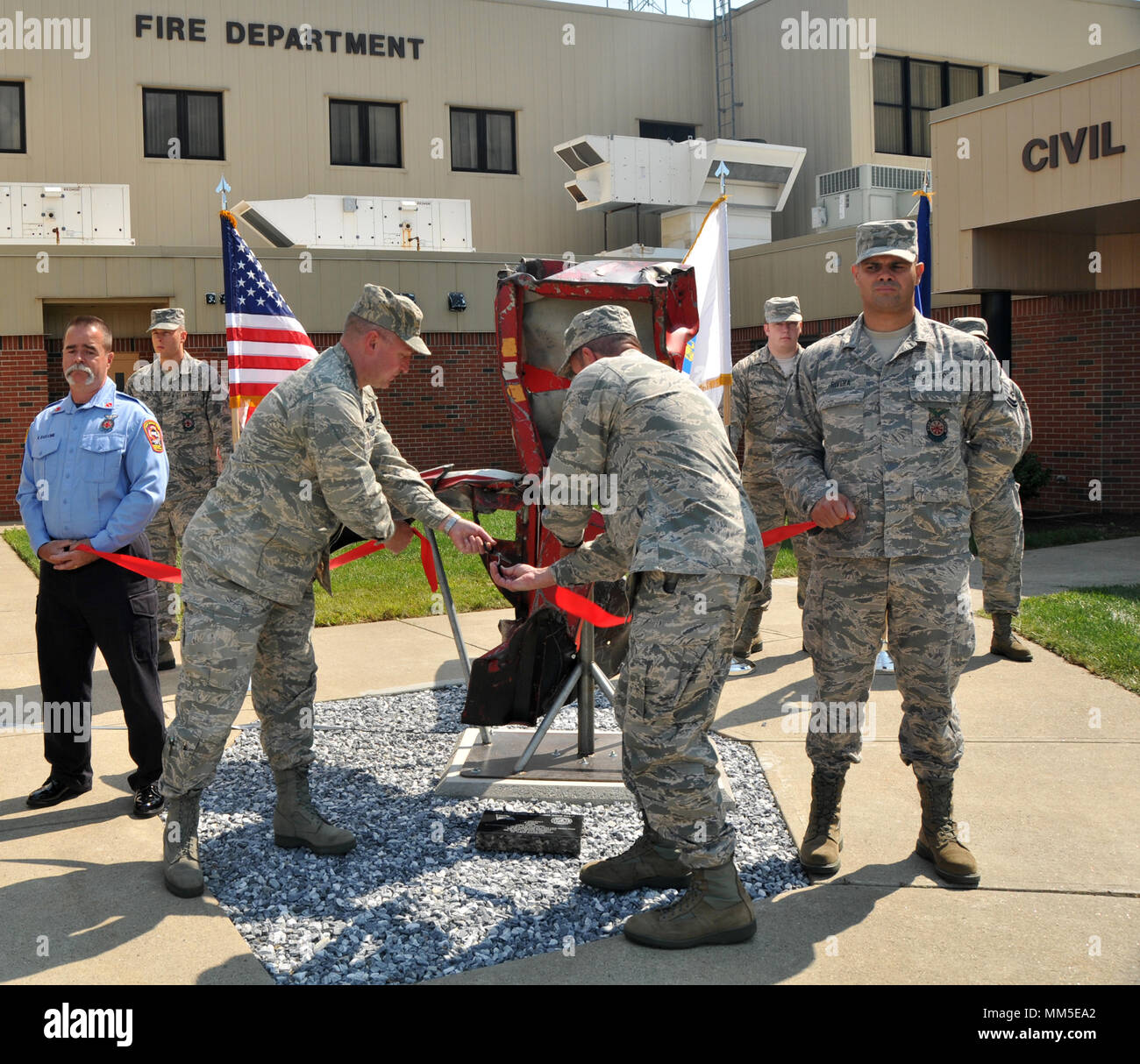 The 104th Fighter Wing dedicated a 9/11 memorial they fabricated from ...