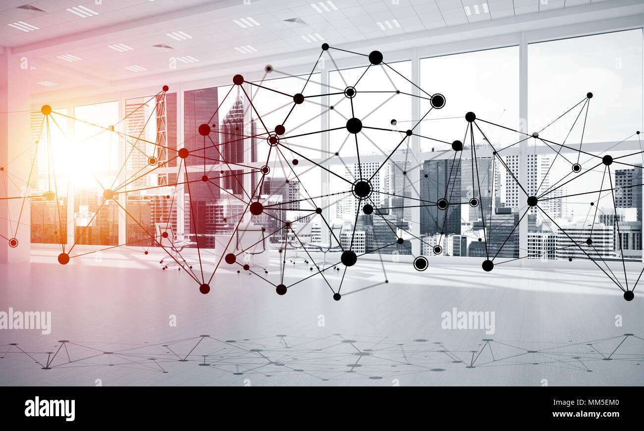 Networking and wireless connection as concept for effective modern ...