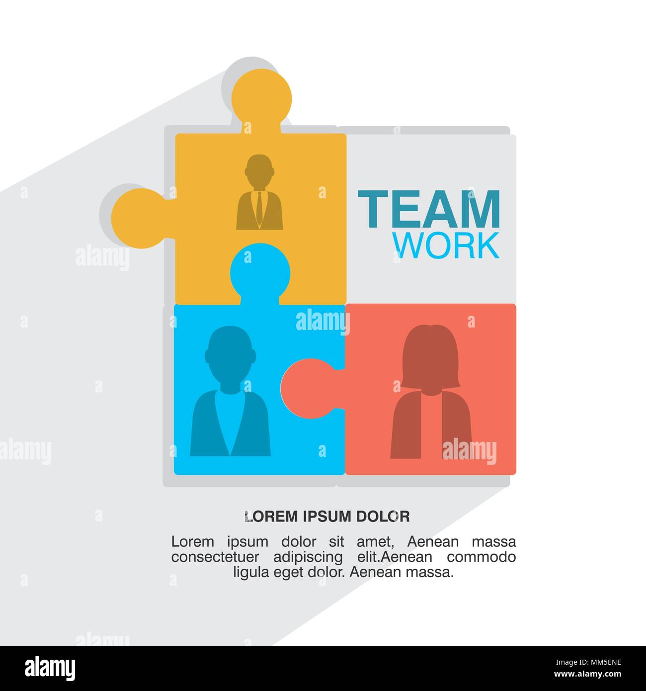 Business team puzzle elements Stock Vector Images - Alamy