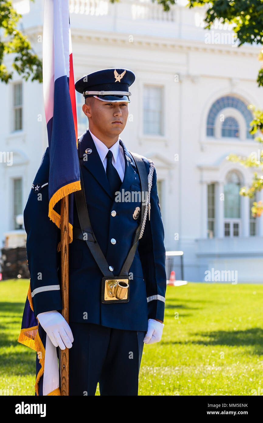 An Armed Forces Full Honor Cordon is held for the arrival of His ...