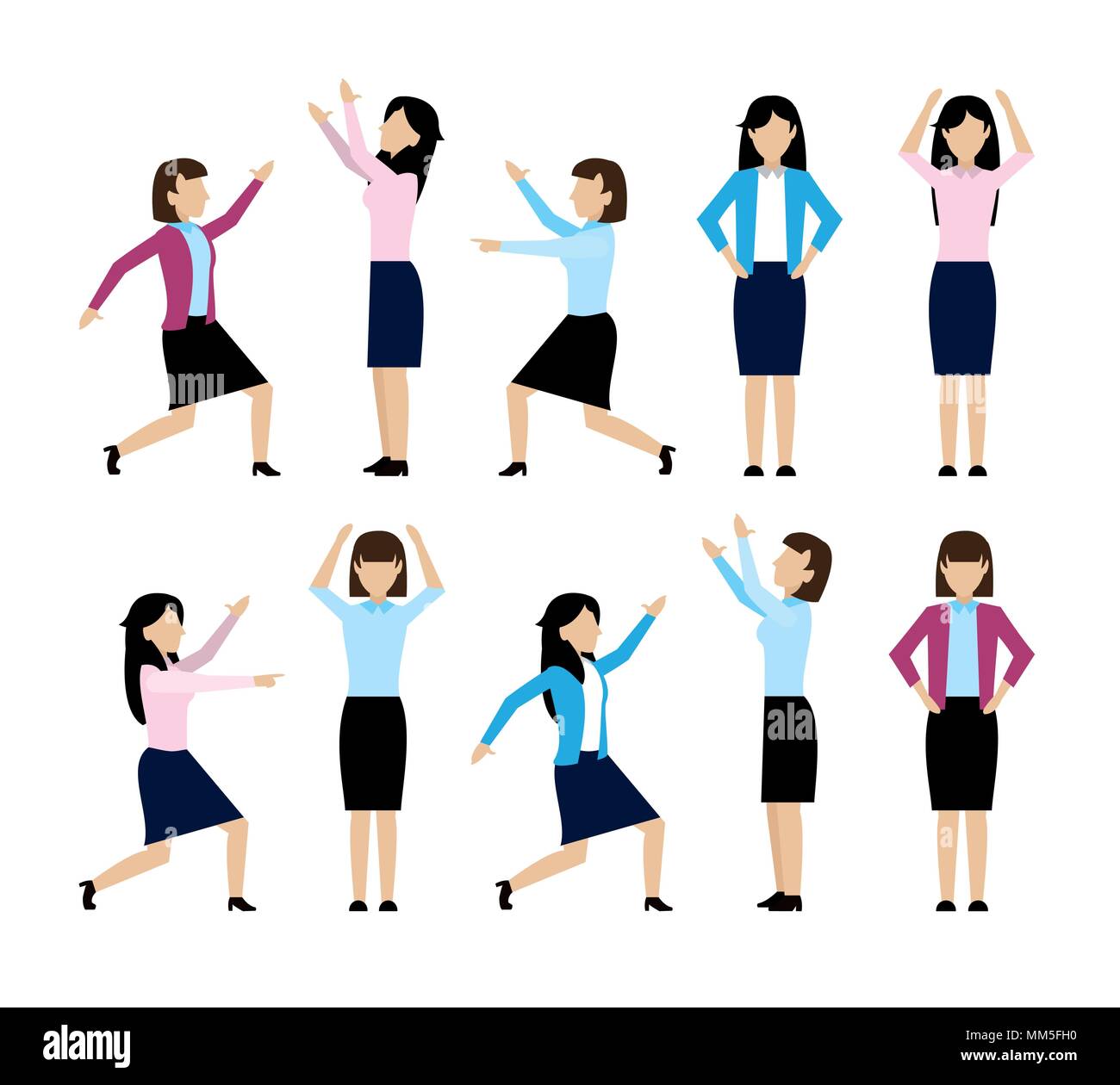 Set of business people Stock Vector Image & Art - Alamy