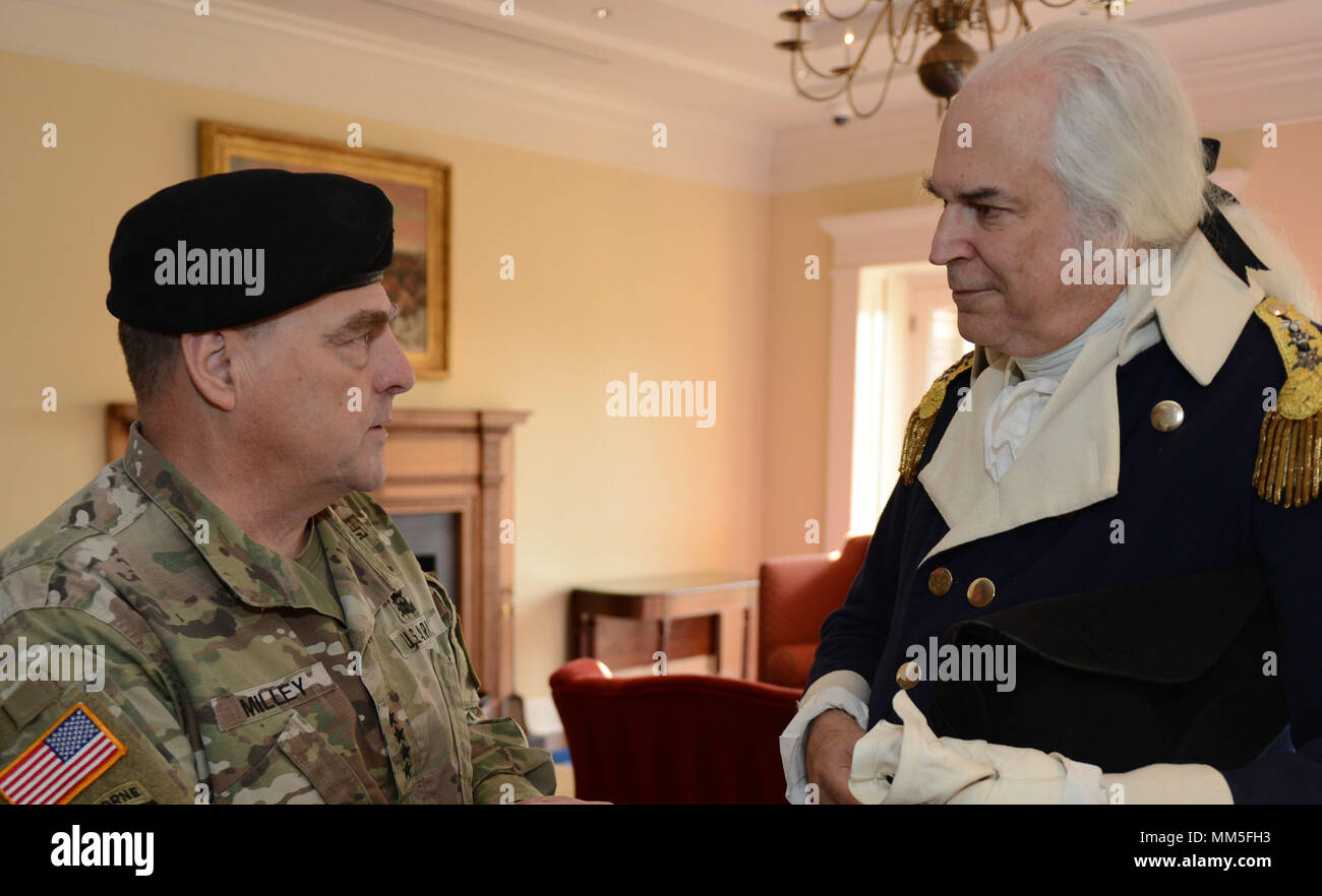 Chief of Staff of the U.S. Army Gen. Mark A. Milley speaks to Dean ...