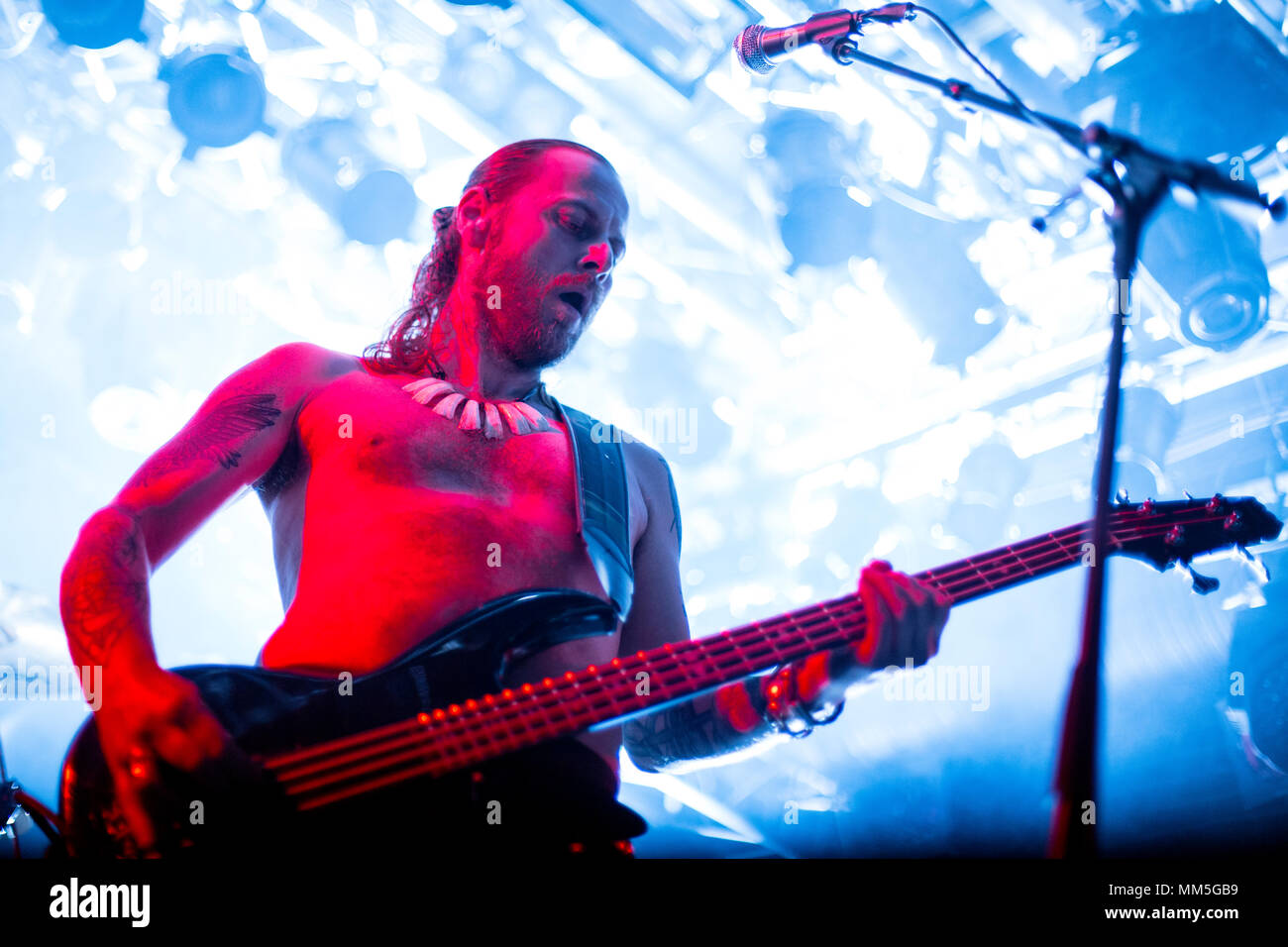 Norway, Bergen - May 04, 2018. The Norwegian blackended hard rock band ...