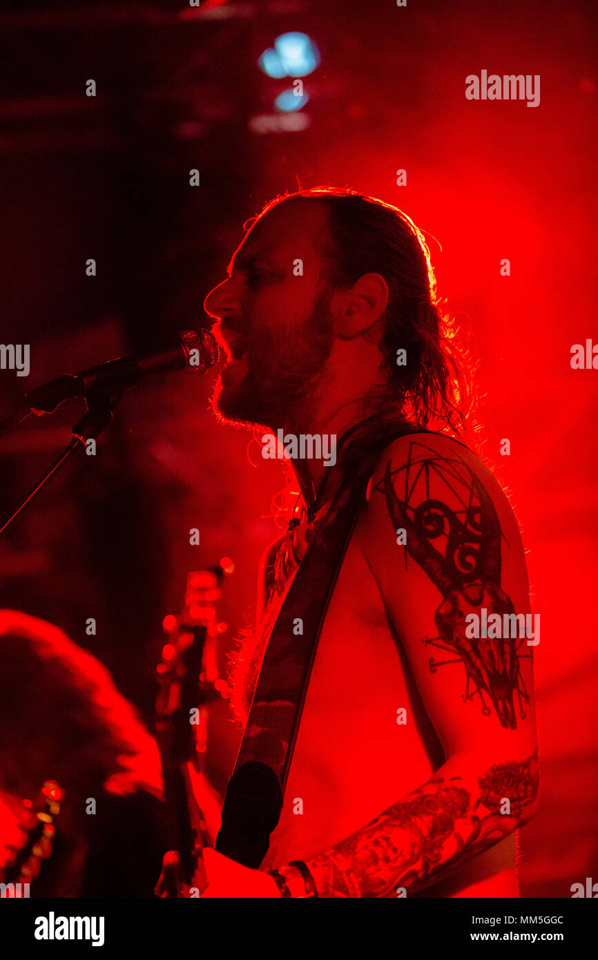 Norway, Bergen - May 04, 2018. The Norwegian blackended hard rock band ...