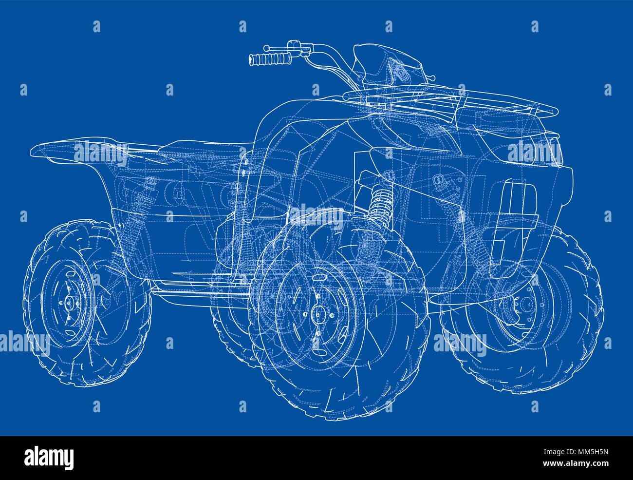 ATV quadbike concept outline. Vector Stock Vector Image & Art - Alamy