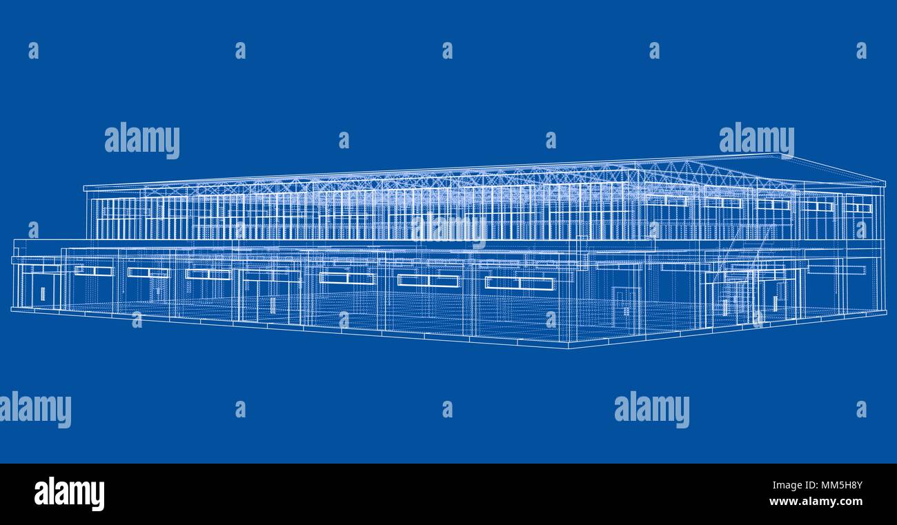 Interior factory sketch Stock Vector Images - Alamy